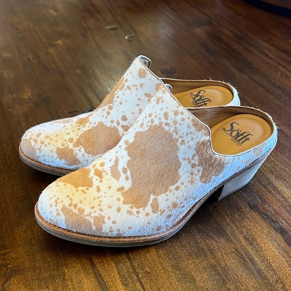 Sofft | Shoes | Cow Hair Mules | Poshmark